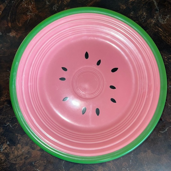 Fiestaware | Dining | Rare Fieastaware Watermelon Plate 9 Mint Fiesta ...